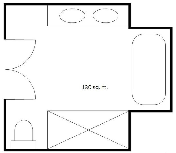 How to Lay Out a 100-Square-Foot Bathroom