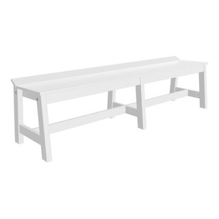Poly Cafe Dining Bench, 72 Inch - Transitional - Outdoor Benches - by ...