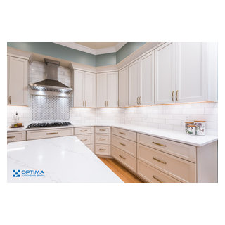 Kitchen - Stacked White Cabinets - Modern - Kitchen - DC Metro - by ...