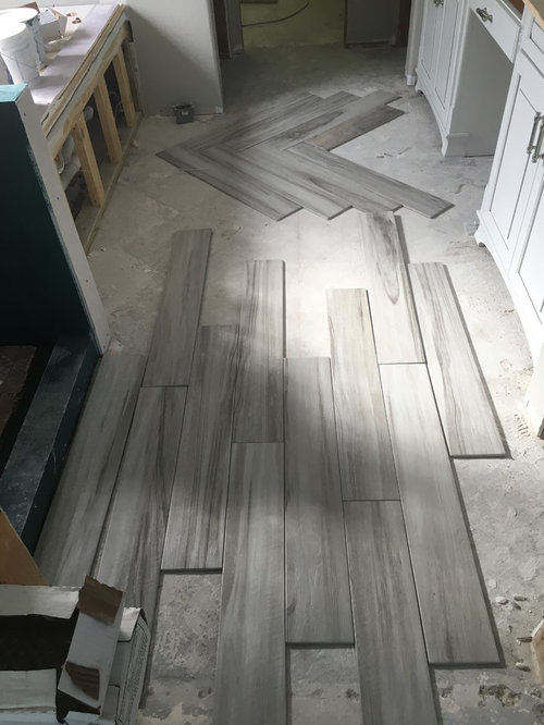 Master Bath Floor Tile Layout