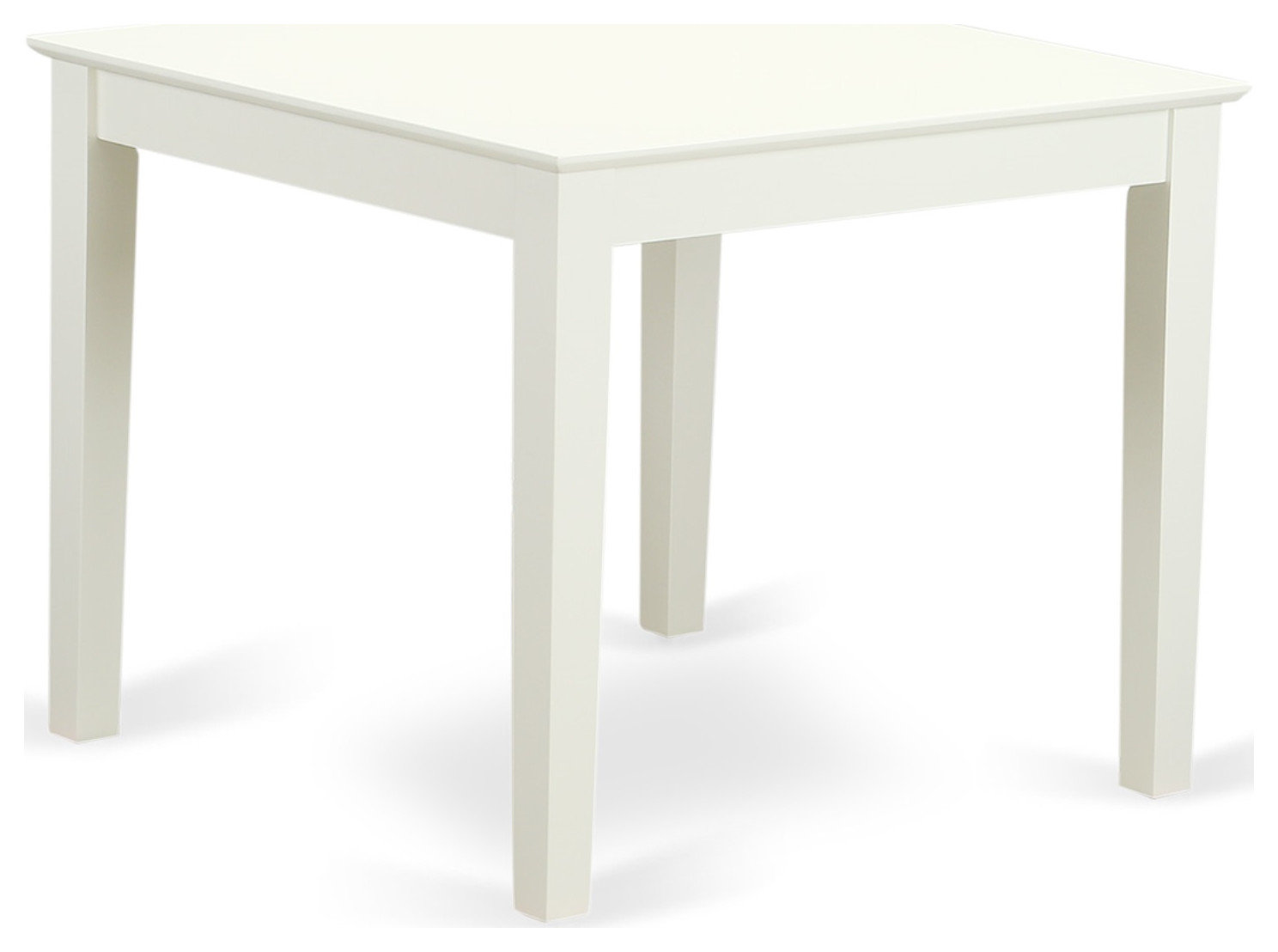 Oxke5-Lwh-W 5-Piece Square 36" Table And 4 Panel Back Chairs ...