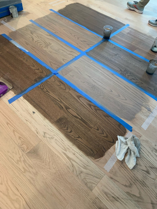 red oak Floor stains