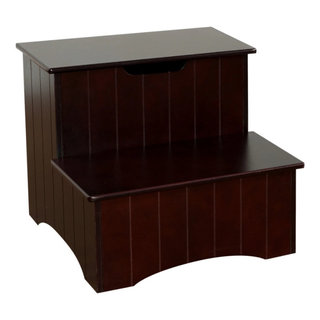 Joshua Step Stool With Storage - Transitional - Ladders And Step Stools ...