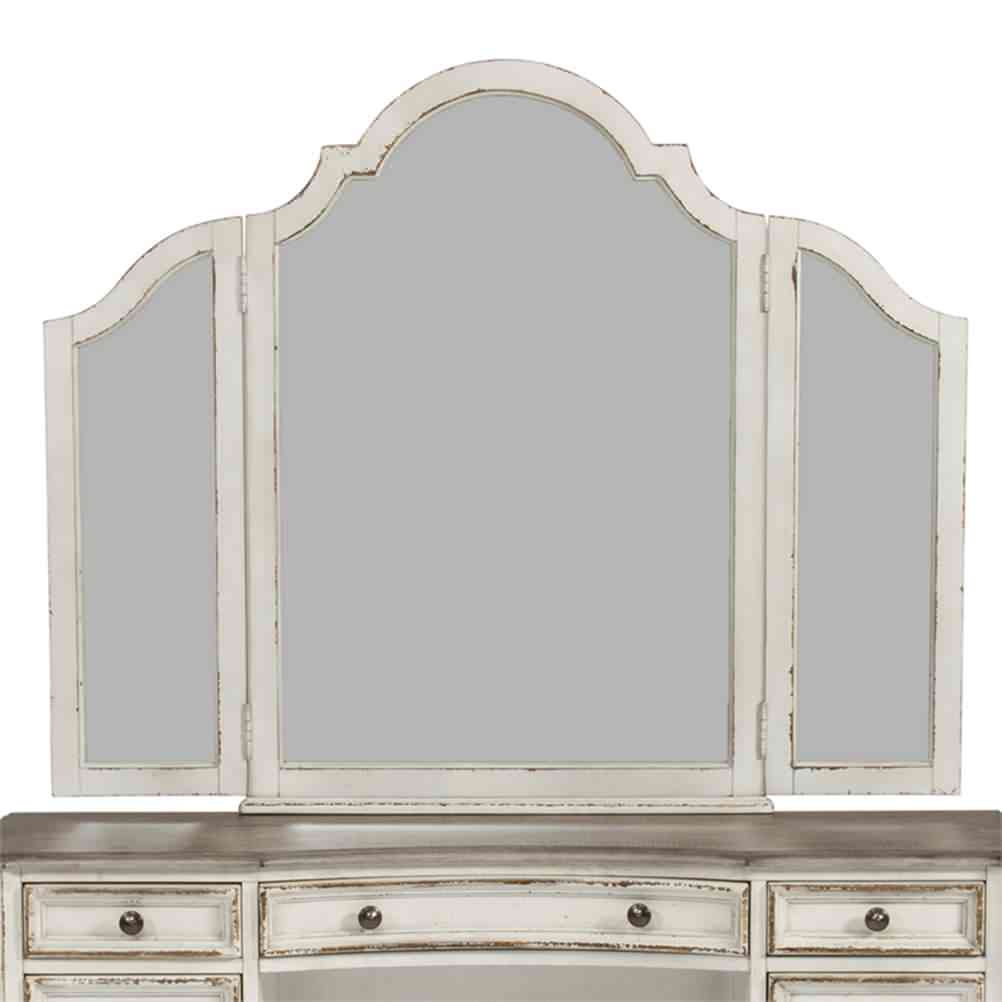 Magnolia Manor White Vanity Mirror - French Country - Wall Mirrors - by ...