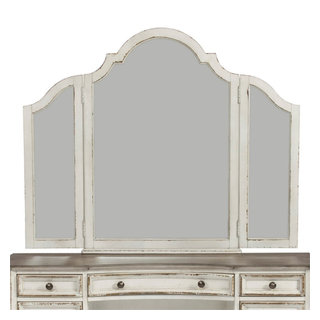 Magnolia Manor White Vanity Mirror - French Country - Wall Mirrors - by ...