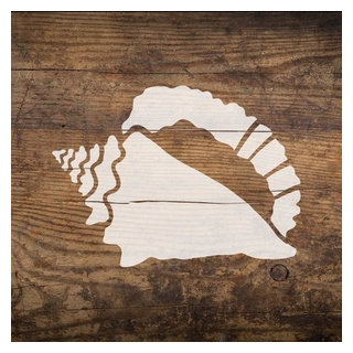 Conch Shell Nautical Stencil, Reusable Stencils For DIY Wall Design ...