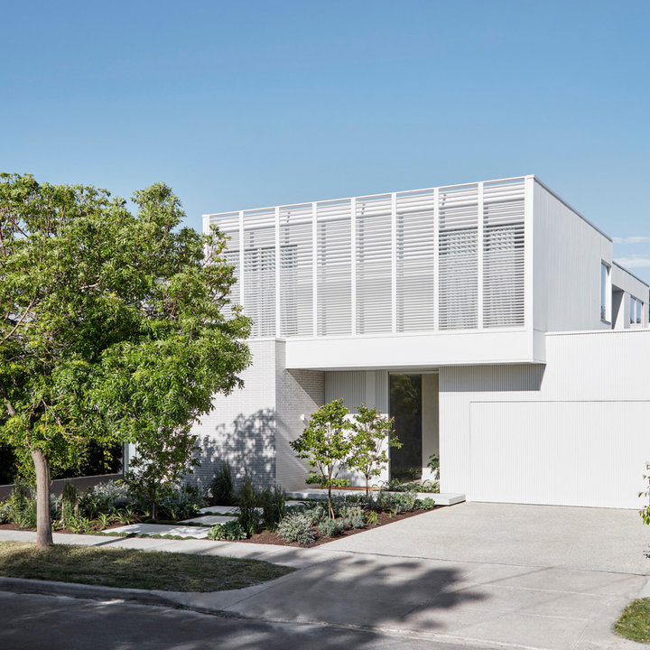 75 Beautiful Exterior with a White Roof Ideas & Designs - February 2022 ...