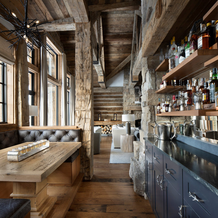 75 Beautiful Rustic Home Bar Ideas and Designs - May 2025 | Houzz UK