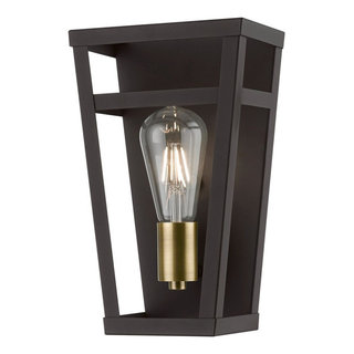 1 Light ADA Wall Sconce In Transitional Style-11 Inches Tall and 7 ...