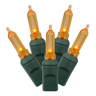 Vickerman X6G7508 50 Orange Italian Led, 25' Christmas Single Mold ...