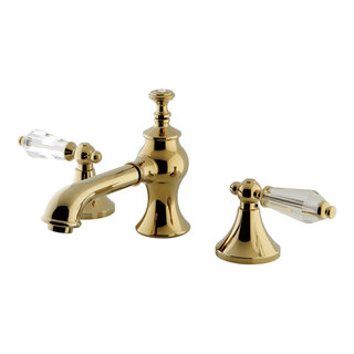 Widespread Lavatory Faucet with Brass Pop-Up, PB - Traditional ...