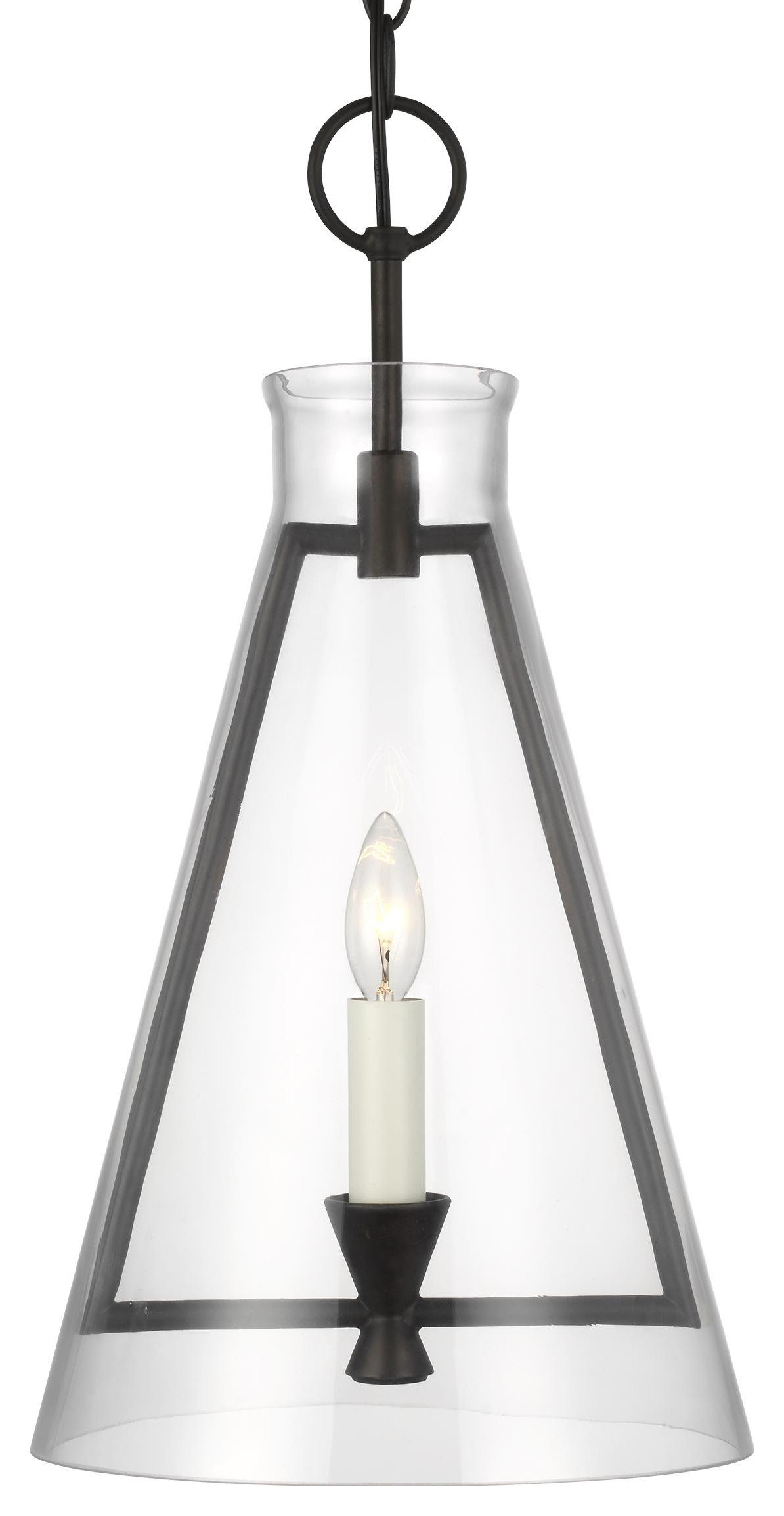 Keystone Medium Pendant, Aged Iron - Transitional - Pendant Lighting ...