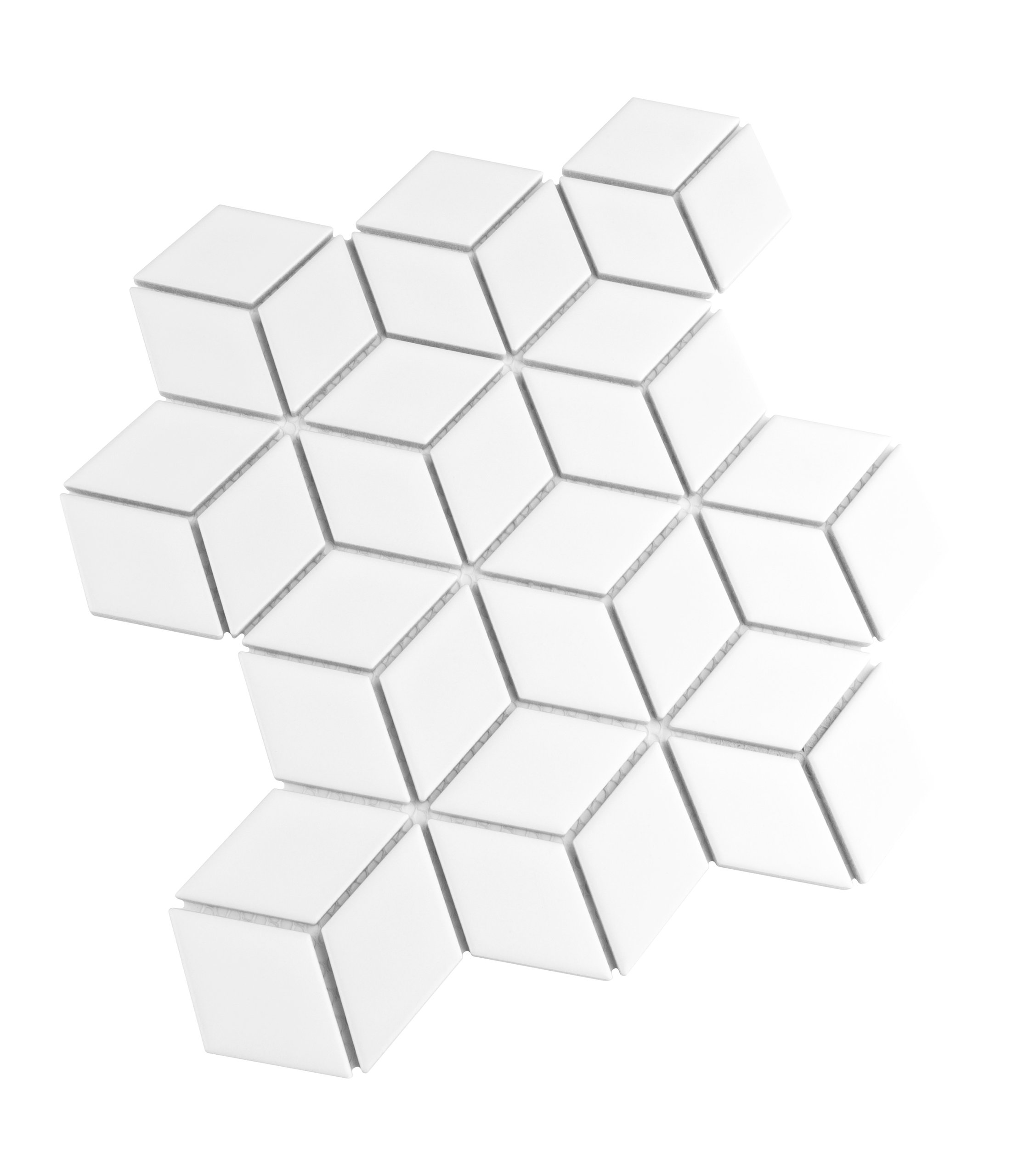 Metro Rhombus Mosaic Floor and Wall Tile - Contemporary - Mosaic Tile ...