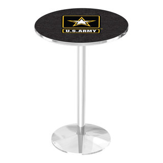 Holland L214 United States Army 42x28" Pub Table - Chrome ...