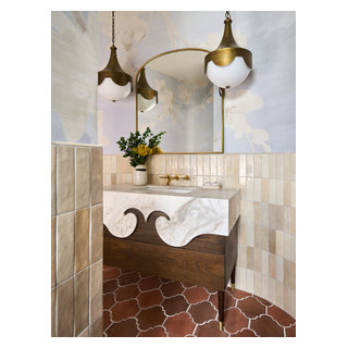 Spanish Modern Point Loma - Mediterranean - Powder Room - San Diego ...