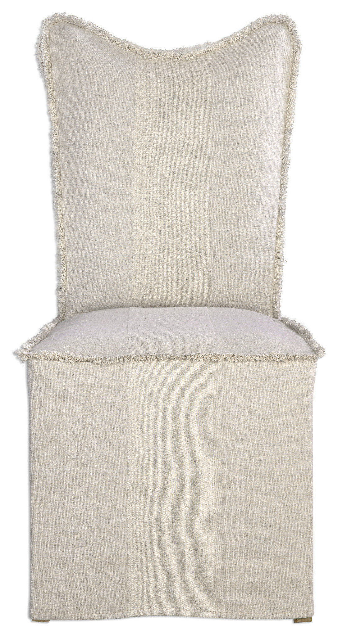 Uttermost Lenore Armless Chairs, Flax, Set Of 2 - Contemporary ...