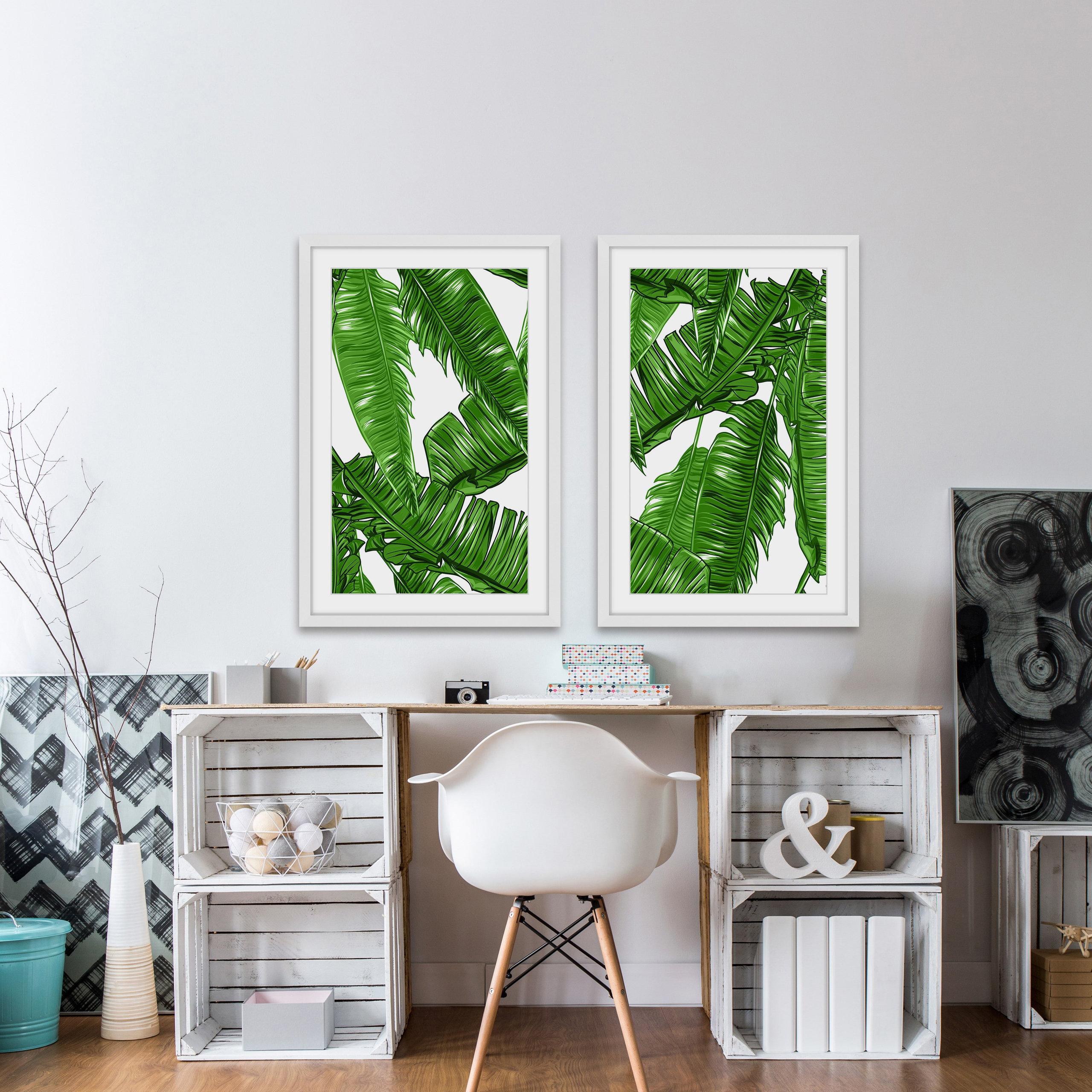 Callaway Diptych, 60x45 - Tropical - Prints And Posters - by Marmont ...