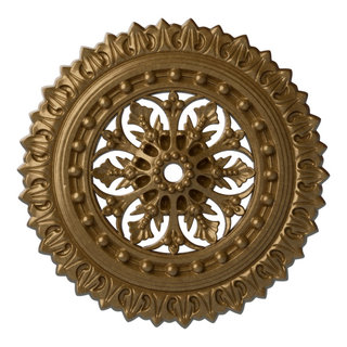18 1/2"OD x 7/8"ID x 1 1/2"P Sellek Ceiling Medallion - Traditional ...