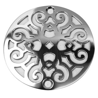 Bathroom Drain Cover, Classic Scrolls No. 4, Replacement for 3.25 ...