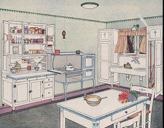 1925 Kitchen: 1" hex tile countertops and undermount sink?