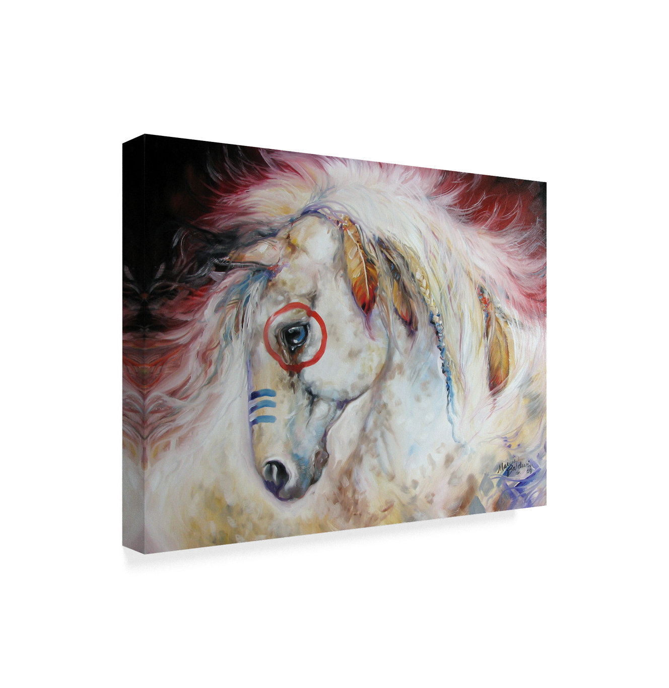 Marcia Baldwin 'Apache The War Pony' Canvas Art, 19"x14" - Southwestern ...