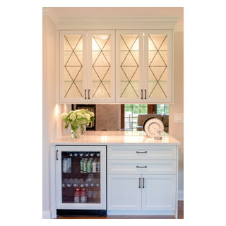 Beverage Center with Mullions - Transitional - Home Bar - Chicago - by ...