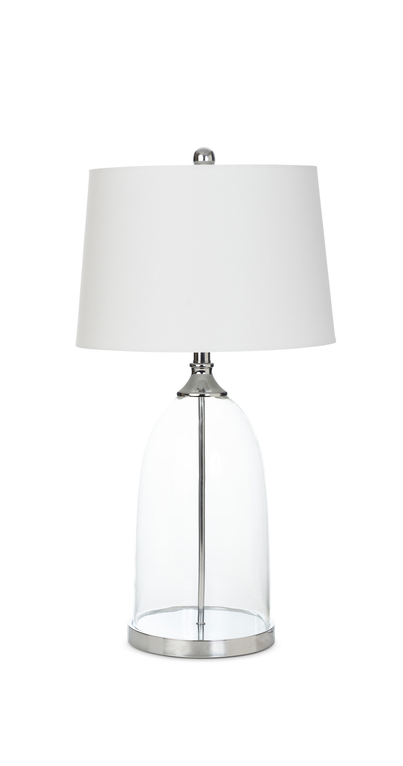 Farrell 30" Silver Metal/ Glass Table Lamp, Set of 2 - Transitional ...
