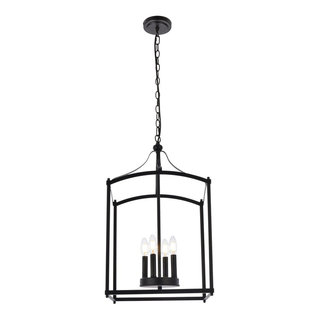 Janet 4-Light Pendant in Black - Transitional - Pendant Lighting - by ...