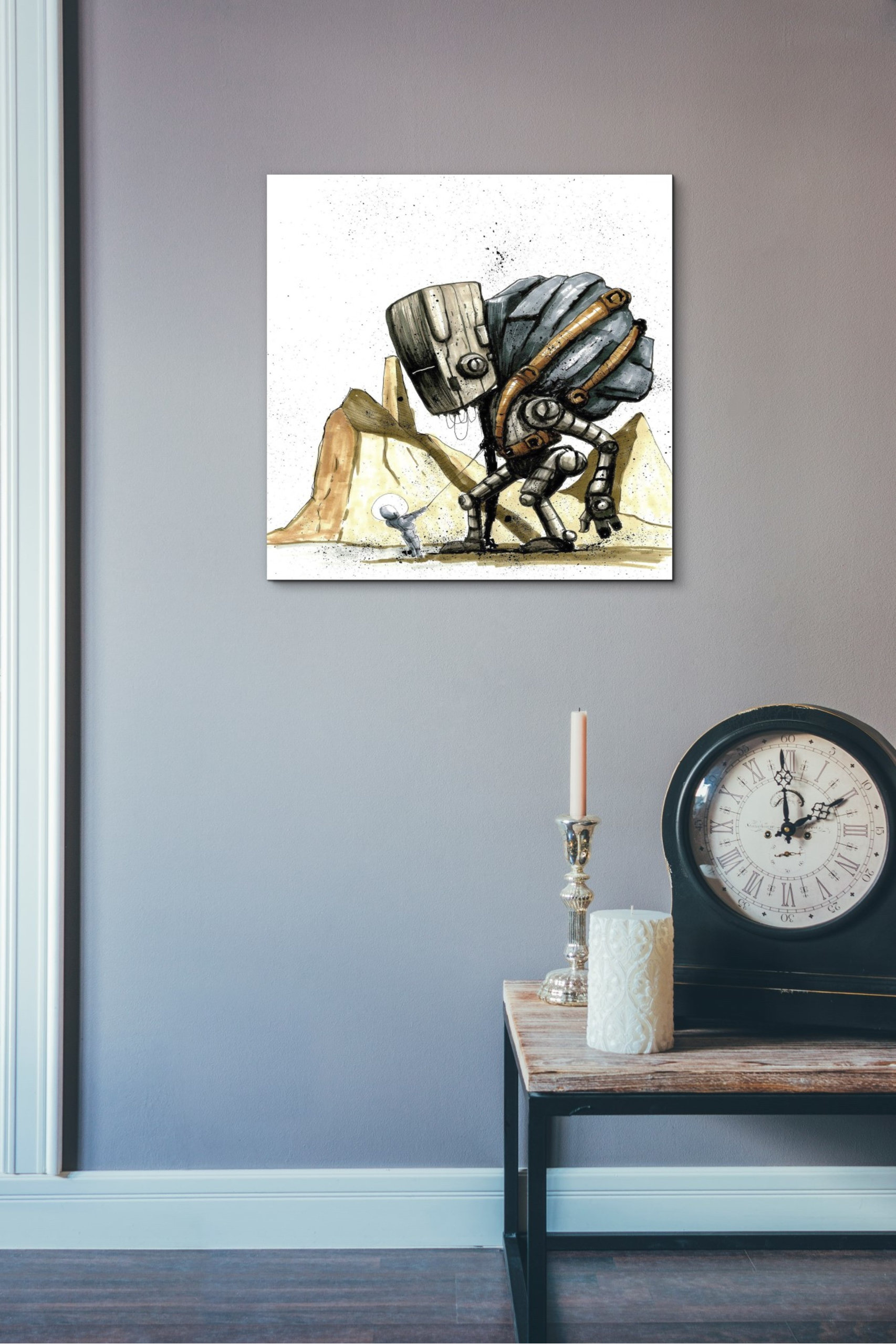 Epic Graffiti "Ink Bot 2.0" Giclee Canvas Wall Art, 18"x18 ...