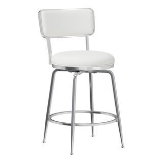 Hillsdale Baltimore Swivel Stool, Textured Twill Back, Counter Height ...