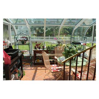 Curved Eave Solarium - Contemporary - Sunroom - Bridgeport - by Glass ...