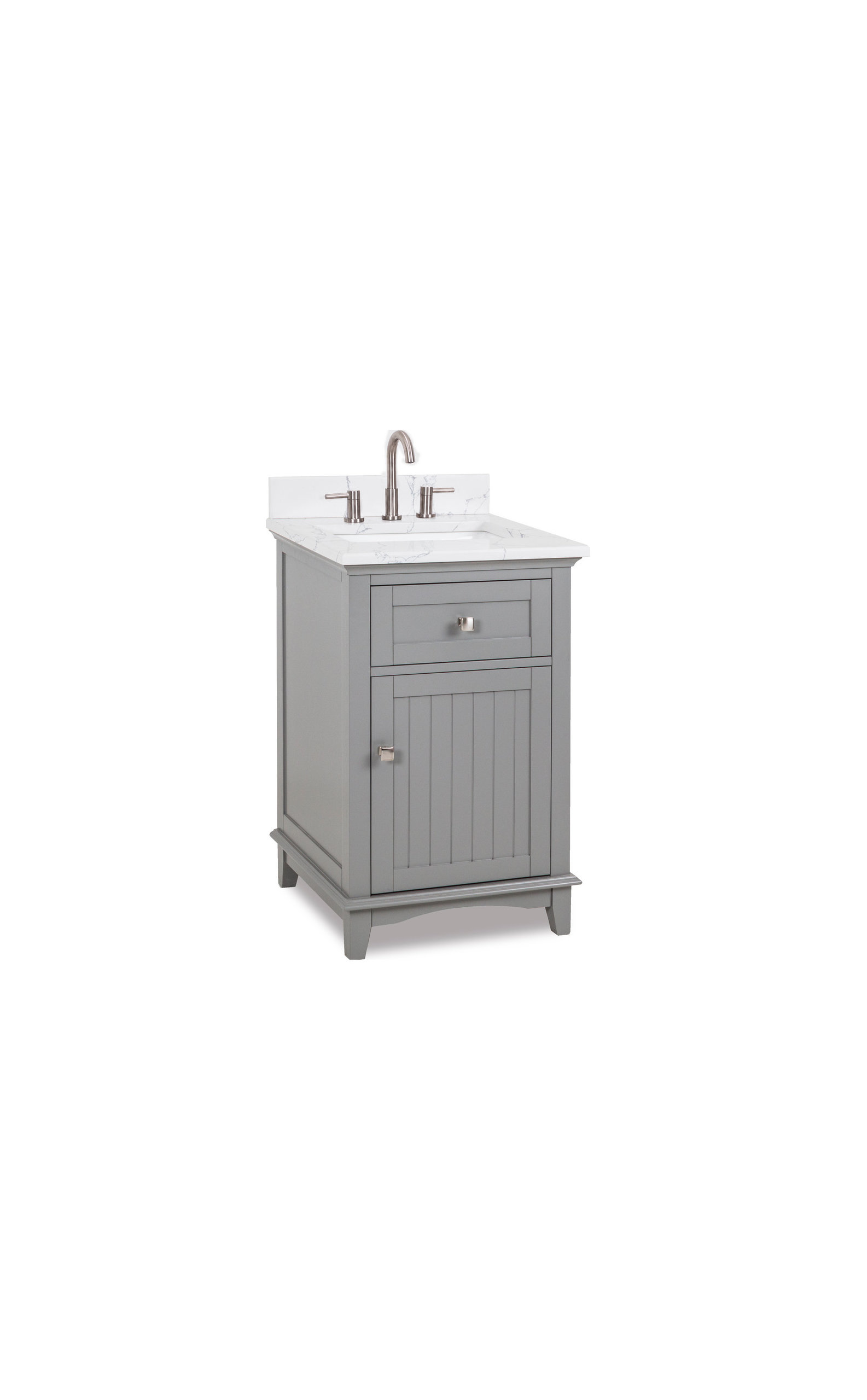 Jeffrey Alexander VN-SAV-24-GR-EC 24" Savino Vanity, Grey ...