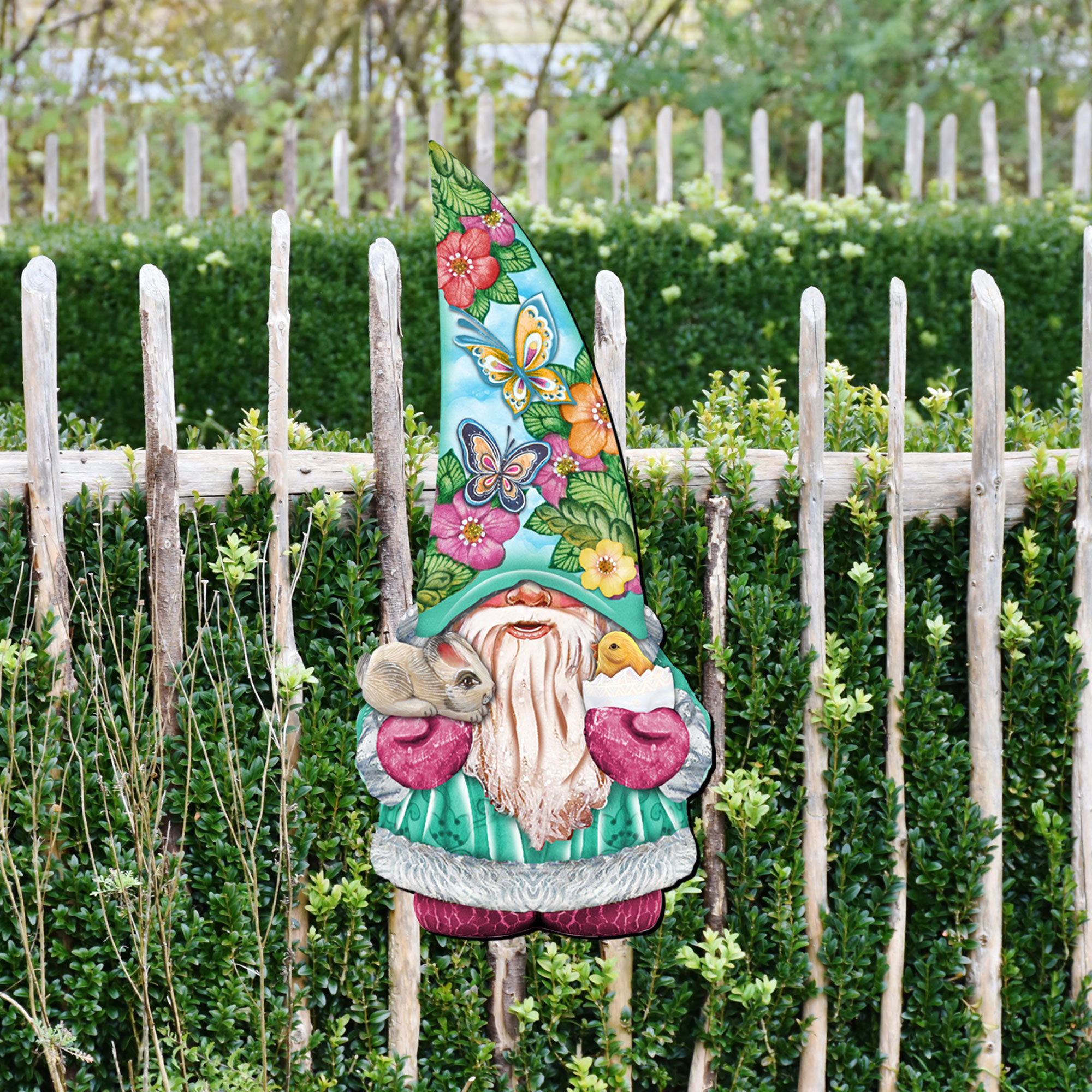 Spring Dwarf Easter Door Decor - Traditional - Holiday Accents And ...