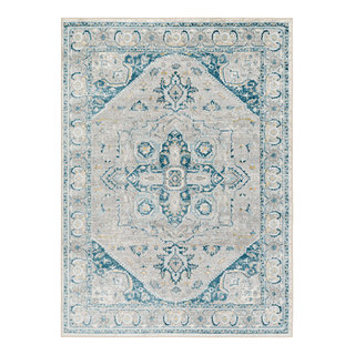 Surya San Francisco SFO-2325 Machine Woven Area Rug, 5'3" x 7 ...