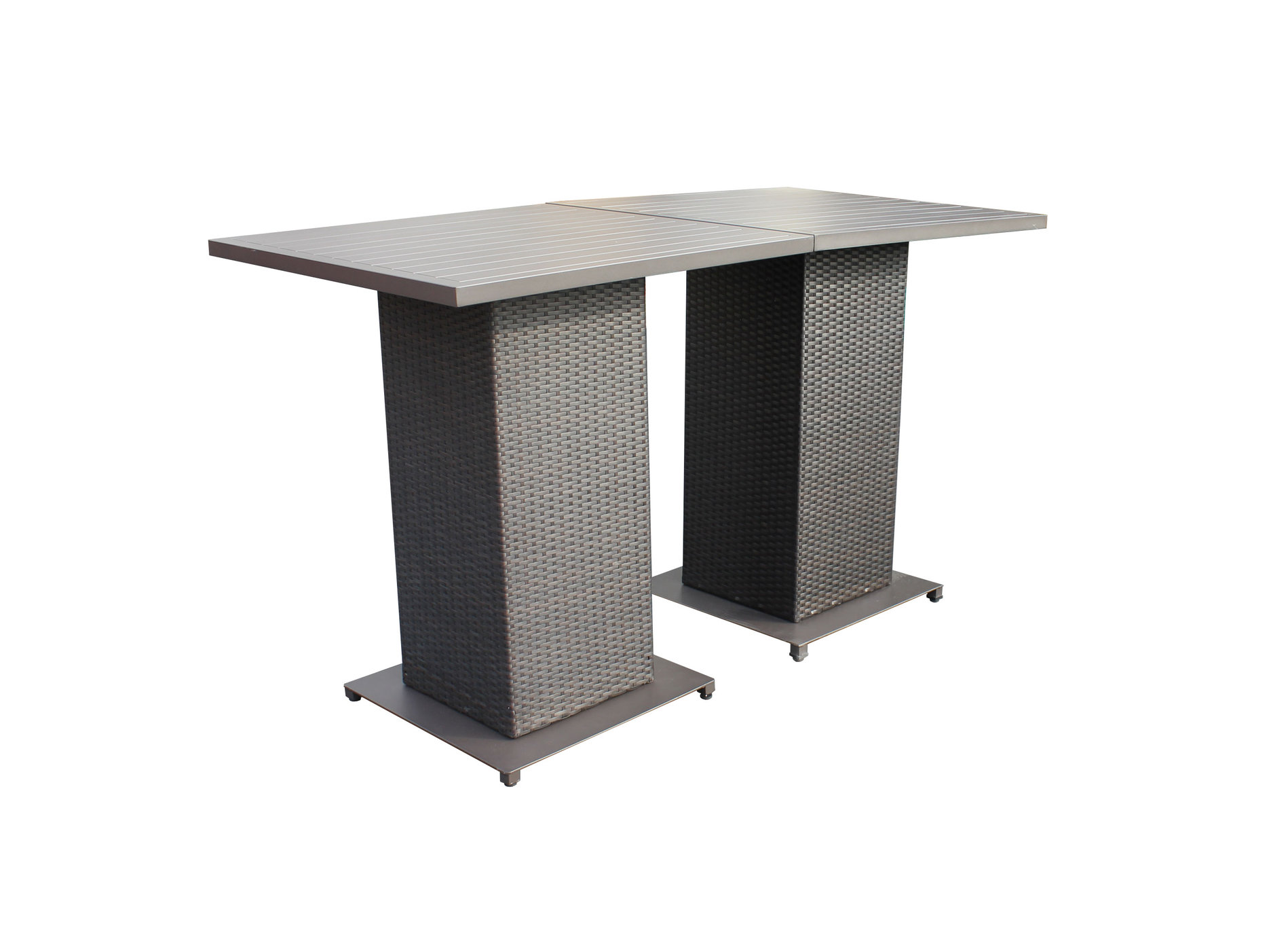 Belle Pub Table Set,Backless Barstools 5 Piece Wicker Patio Furniture ...