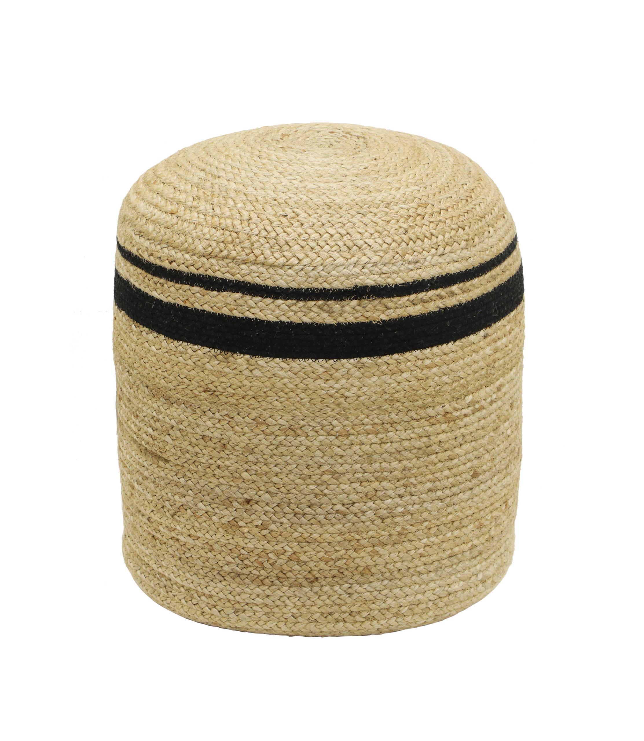 Emerge Round Pouf - Beach Style - Floor Pillows And Poufs - by TOV Furniture | Houzz