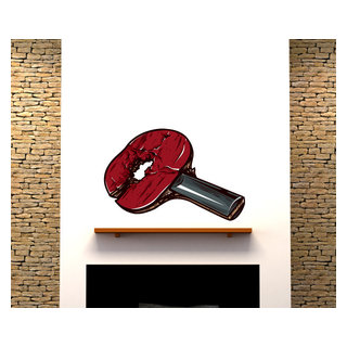 Ping Pong Vinyl Wall Decal PingPongUScolor001, 10 in. - Contemporary ...