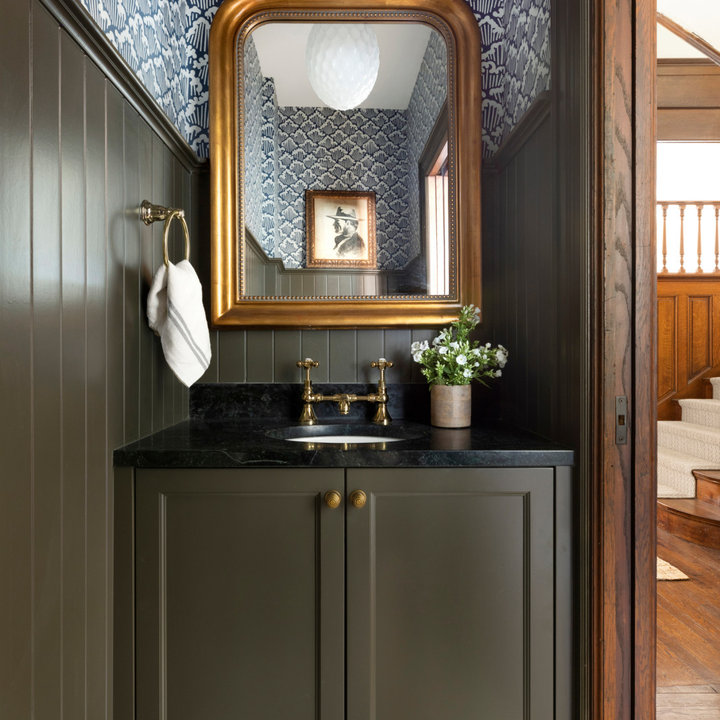 75 Beautiful Cloakroom with Panelled Walls Ideas and Designs - November ...