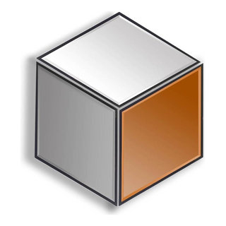 Lennox Geometric Cube Mirrors (Set of 3) - Contemporary - Wall Mirrors ...
