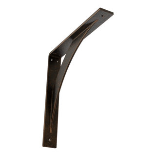 2"x20"x20" Legacy Steel Bracket, Hammered Black, 2Wx14"Dx14"H ...