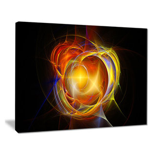 "Supernova Explosion in Black" Digital Art Canvas Print, 40"x30 ...
