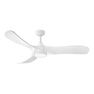 Swell Illuminated 56" LED Smart Fan, Matte White - Transitional ...
