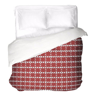 Red Check Duvet Cover, Full - Contemporary - Duvet Covers And Duvet ...