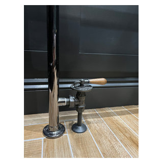 Sagar Ceramics - Floor Mounted Traditional Towel Radiator with Handle ...