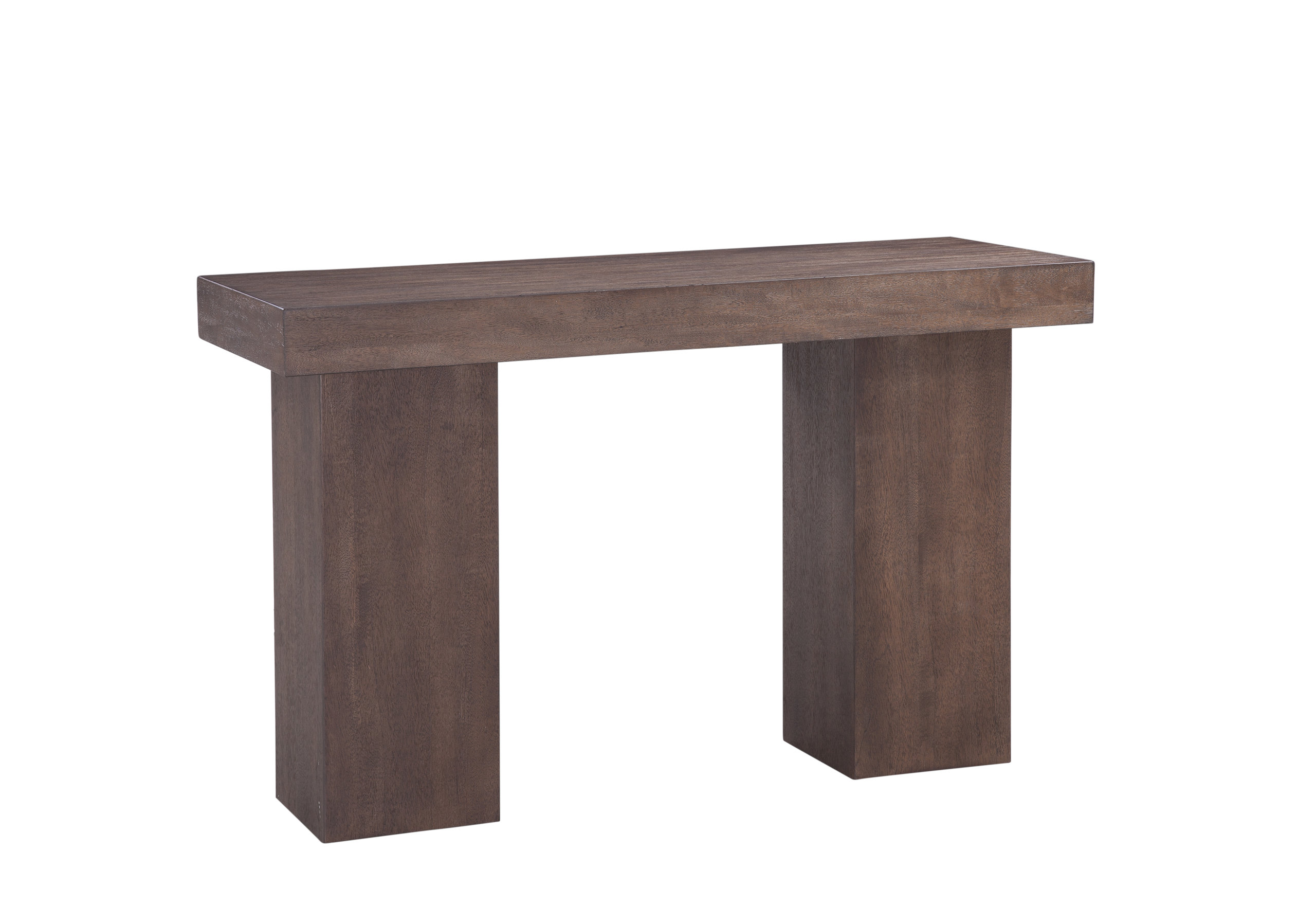 Padula Console Table - Mango Wood - Dark Brown - Transitional - Console ...