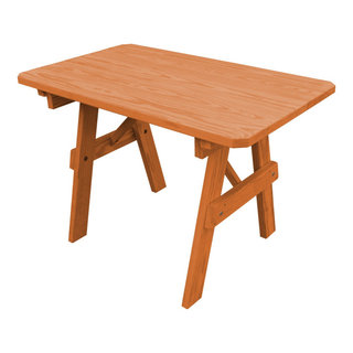 Traditional Cedar Table, 5 Foot - Transitional - Folding Tables - by ...