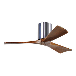 Irene-3 42" Hugger Ceiling Fan With Walnut Blades - Transitional ...