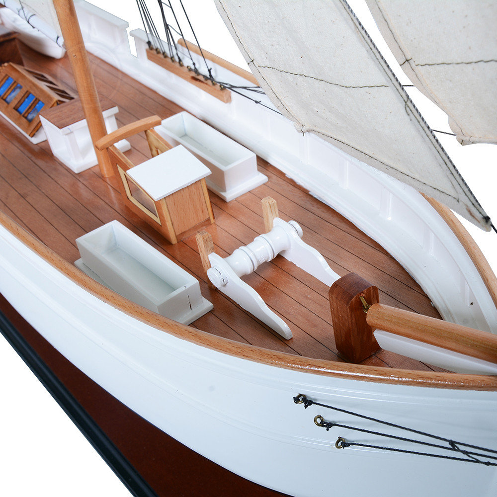 Wanderbird Wooden Handcrafted boat model - Beach Style - Decorative ...