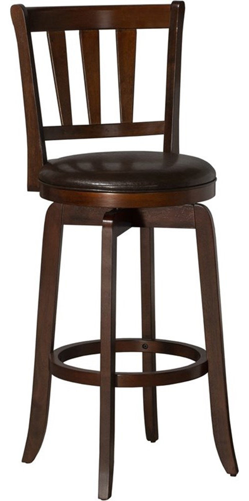 Catania Modern / Contemporary 43.5" Wood Transitional Bar Stool in ...