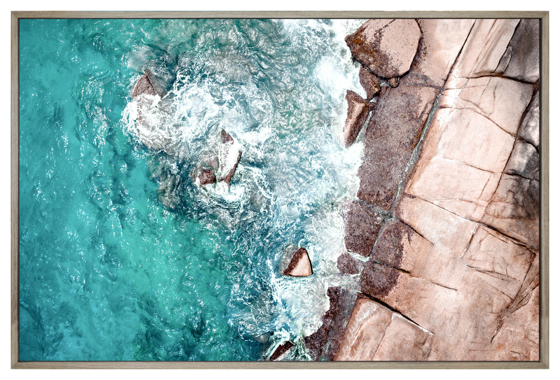 Contemporary Birds Eye View Wall Dcor - Multicolor - Beach Style ...